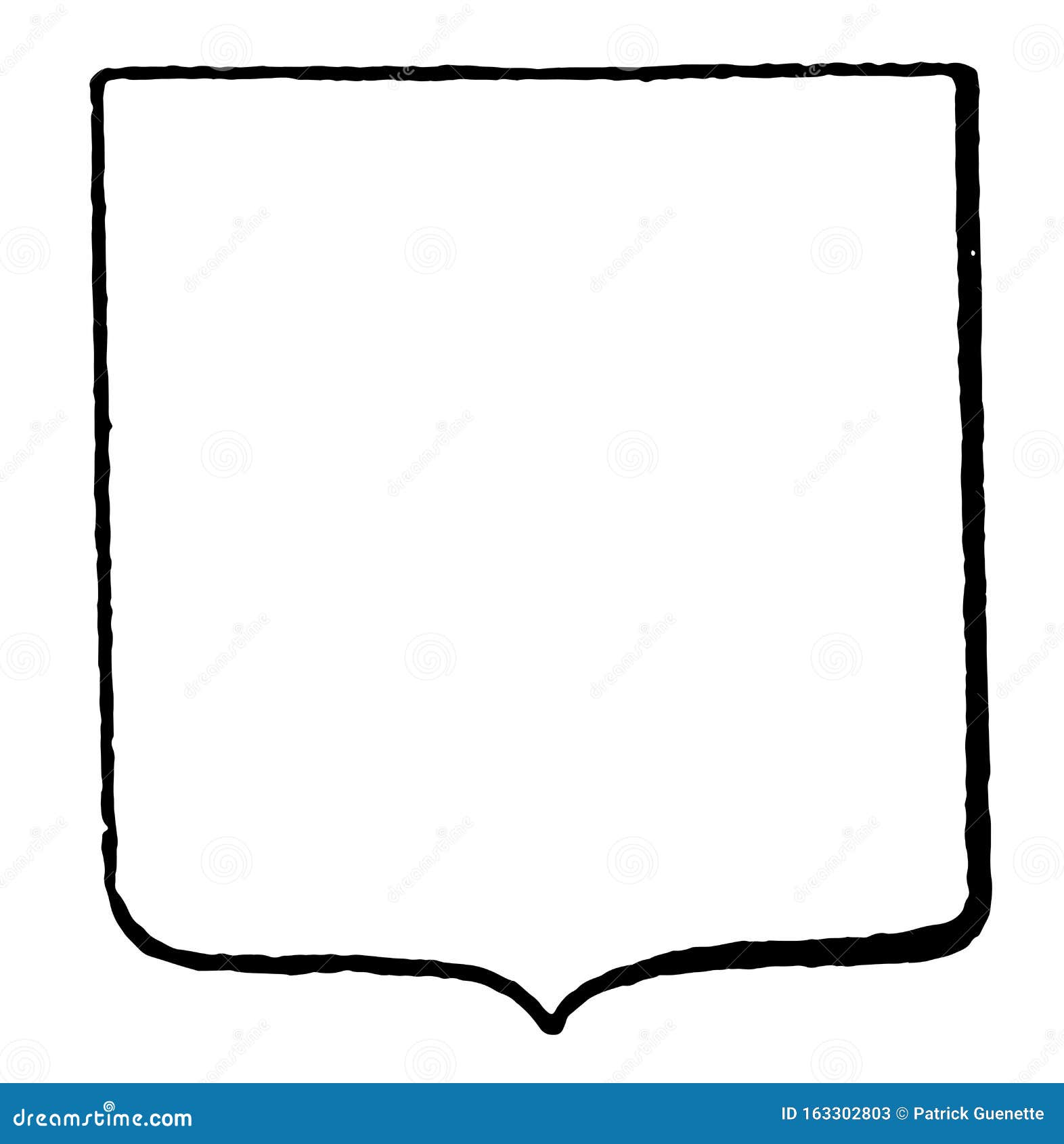 Modern Shield is in Heraldry, Vintage Engraving Stock Vector ...