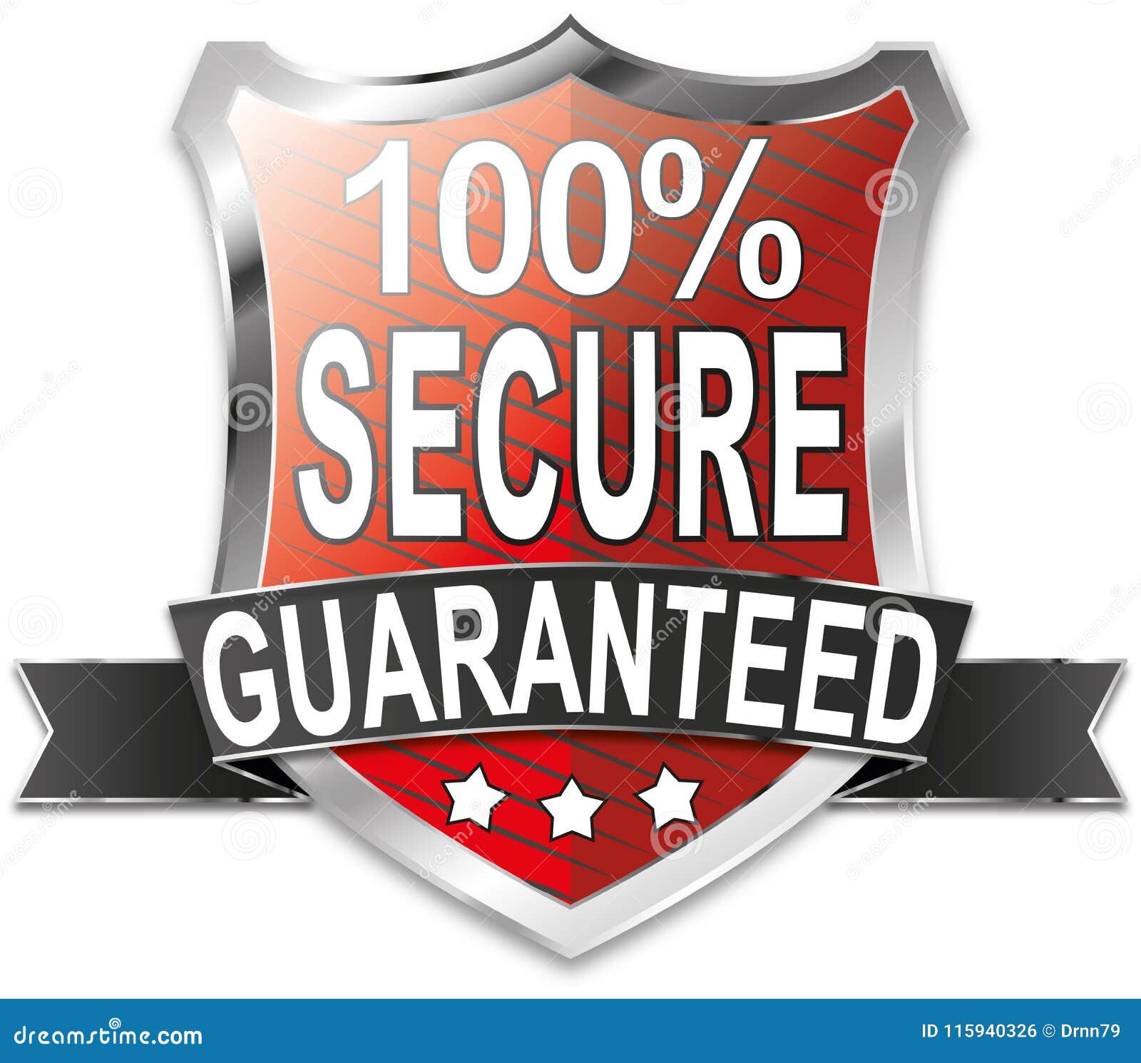 SSL 100 Secure Online Shopping Shield Web Icon Badge Stock Illustration ...