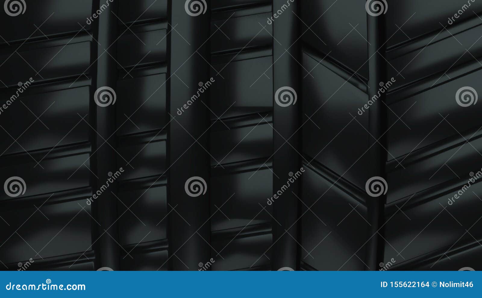 Modern and Shiny Car Black Wheel Tire Surface, 3d Rendering Computer ...