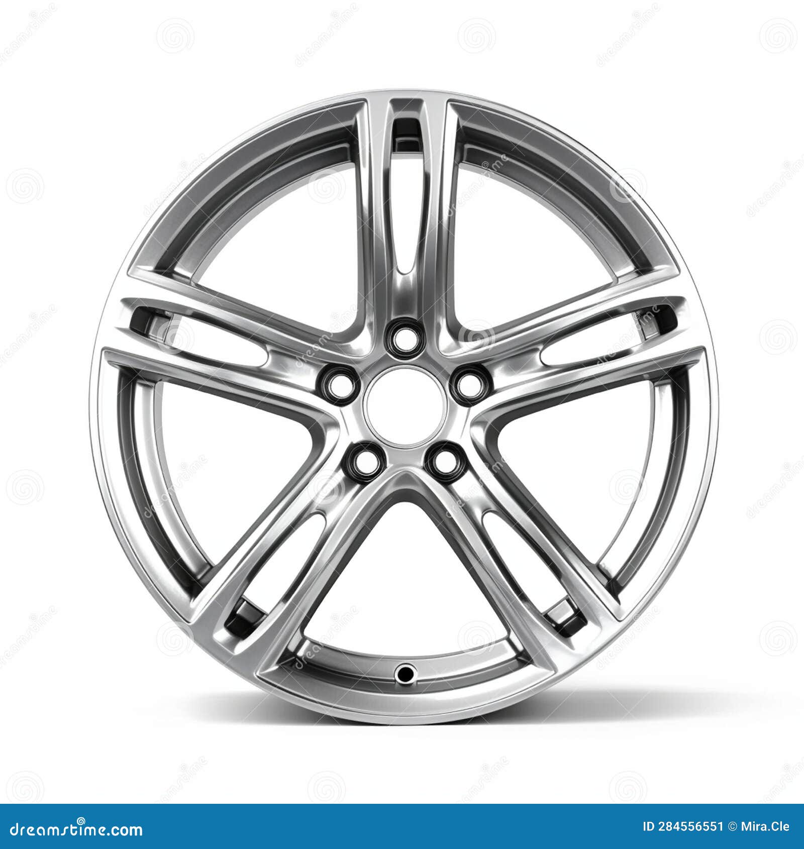 Modern Shiny Car Rim Isolated on White Background, Created with ...