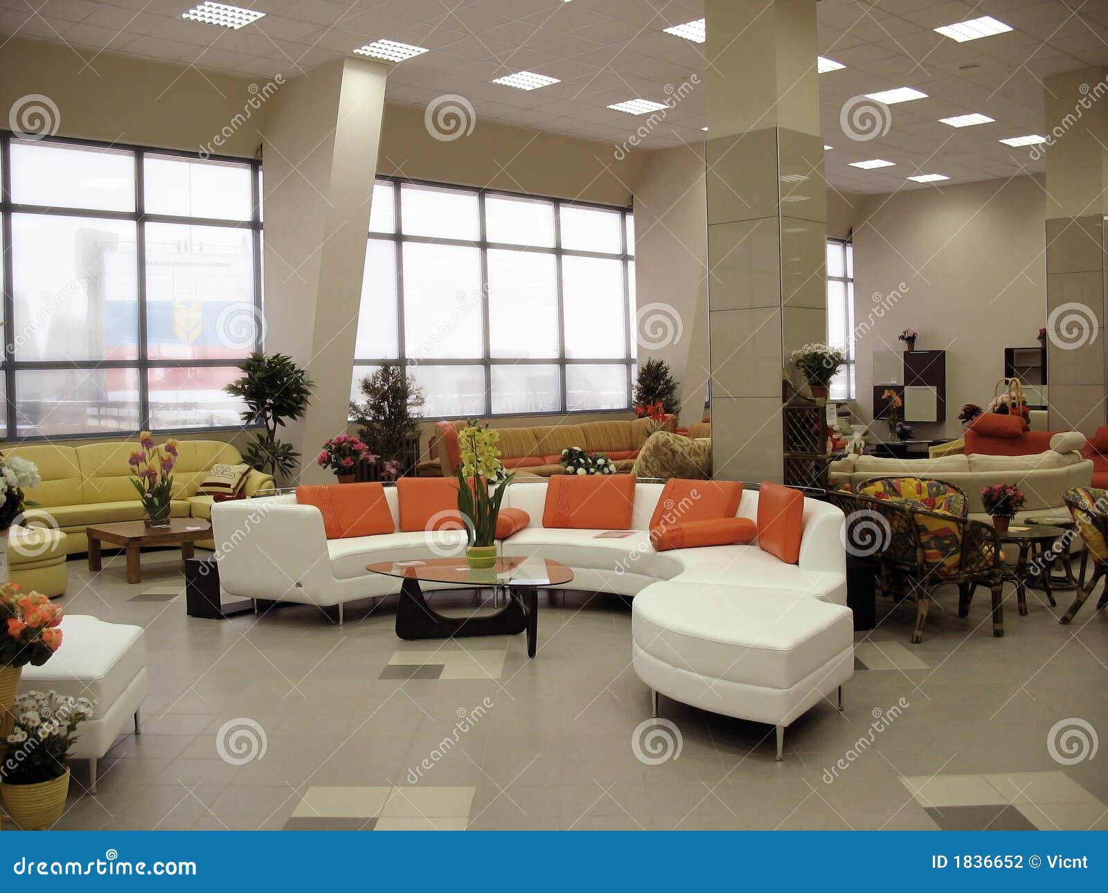 Modern Shop Interior stock photo. Image of equipment, mirror - 1836652