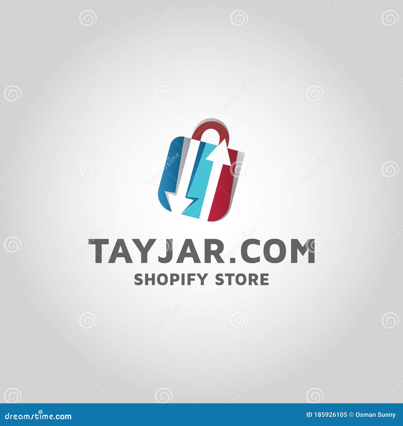 Modern Shopify Store Ecommerce Vector Logo Design Stock Vector ...