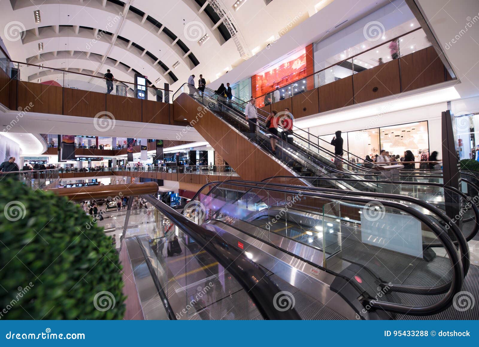 Modern shopping center editorial stock photo. Image of depth - 95433288