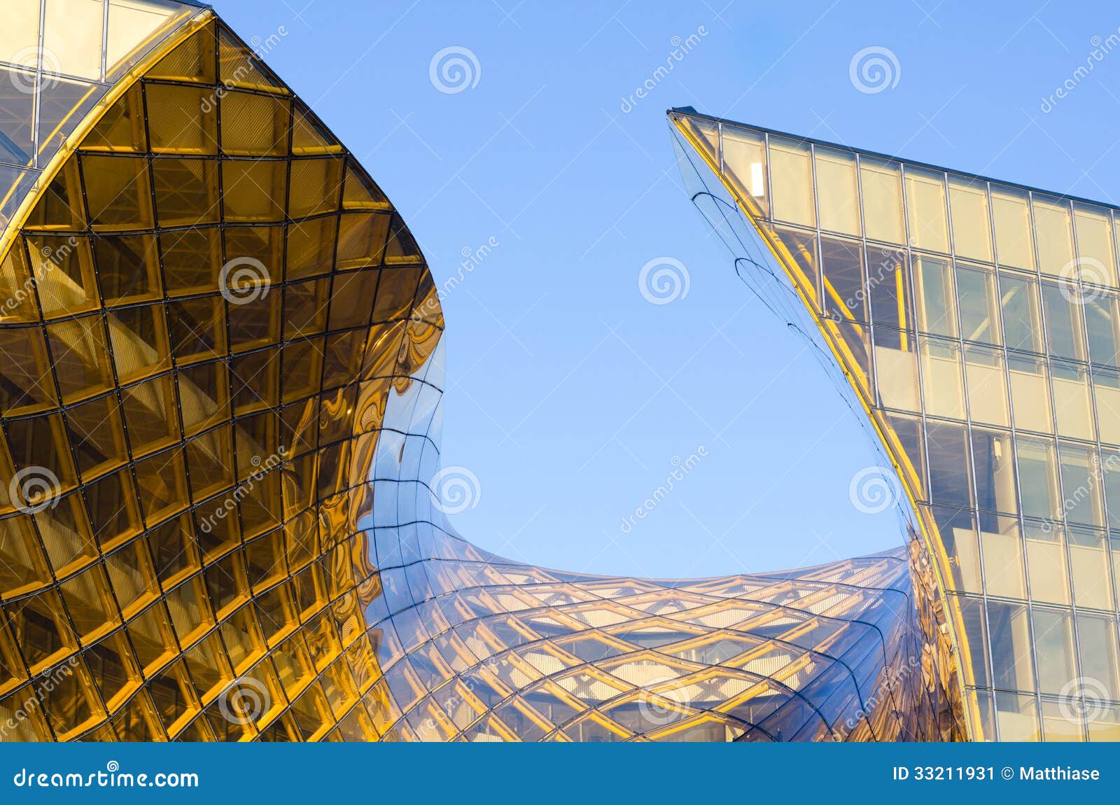 Yellow glass building stock image. Image of futuristic - 33211931