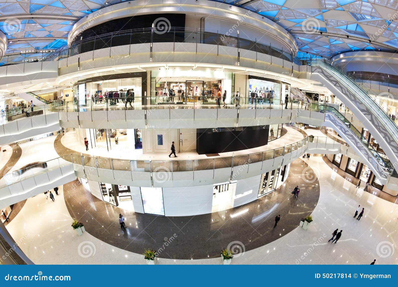 Modern shopping mall stock photo. Image of center, asia - 50217814