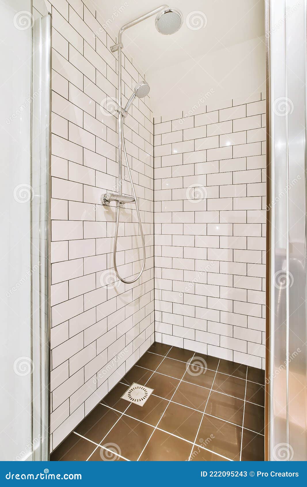 Modern shower stall stock image. Image of beautiful - 222095243