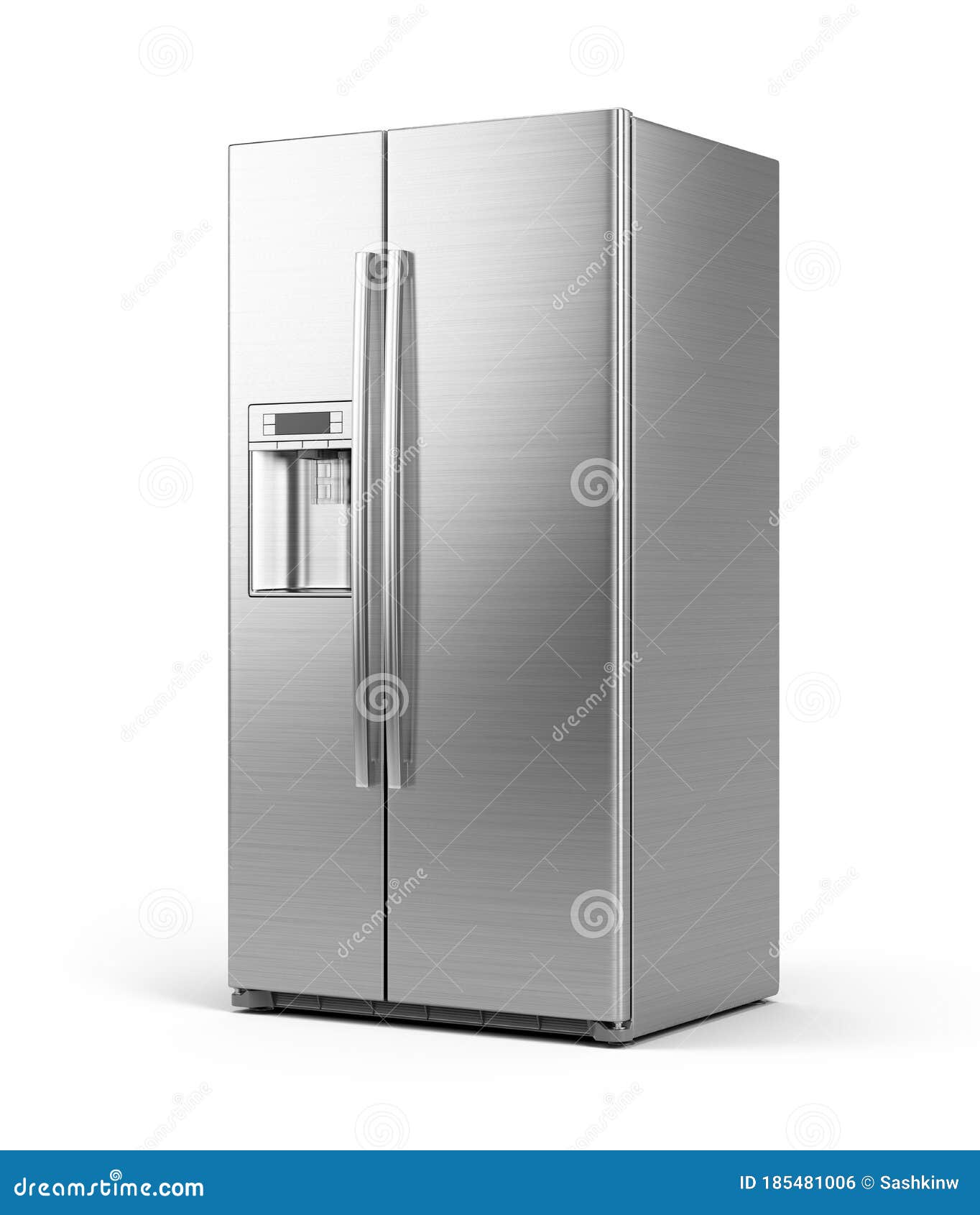 Modern Side by Side Stainless Steel Refrigerator . Fridge Freezer ...