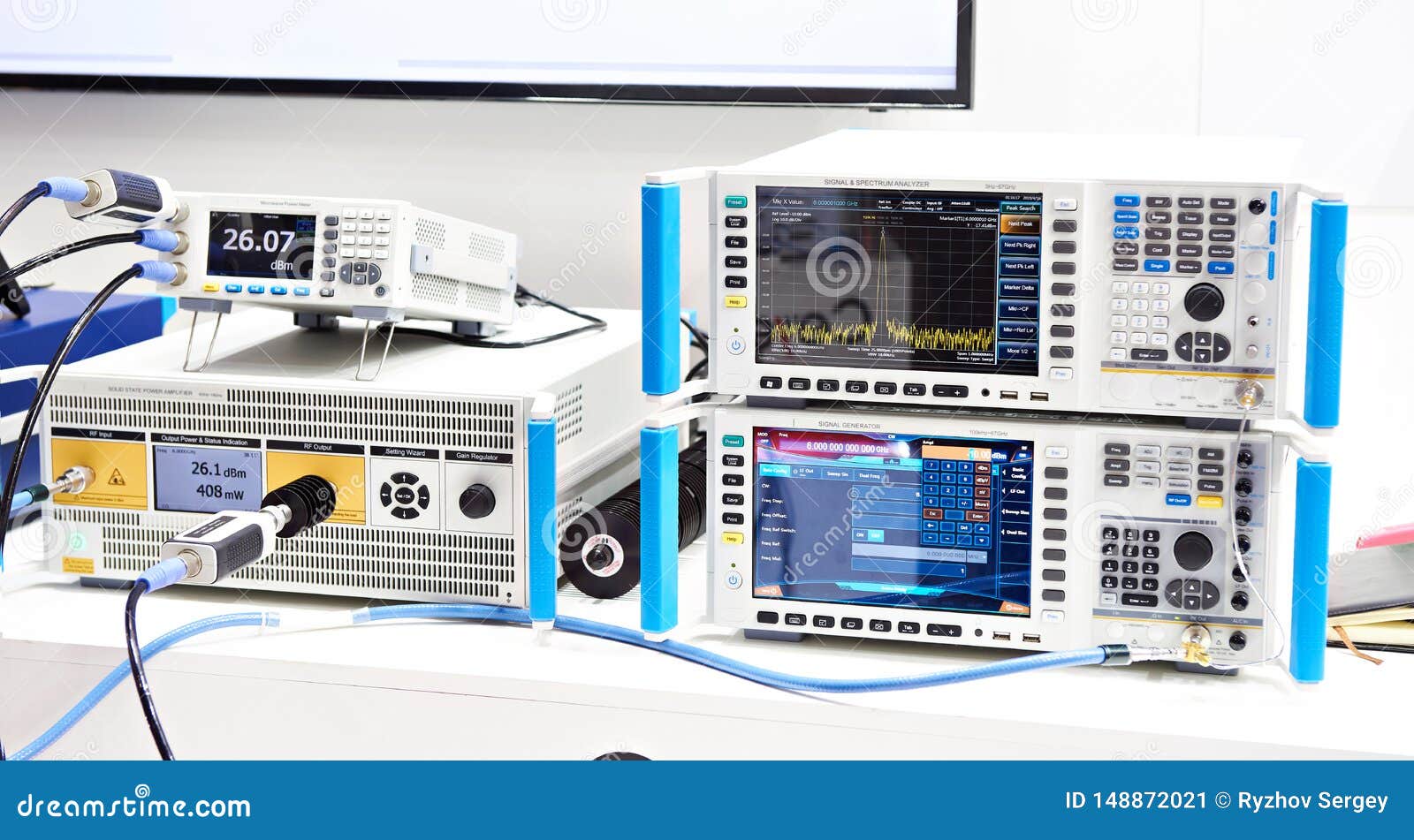 Modern Electronic Measuring Devices Stock Image - Image of measuring ...