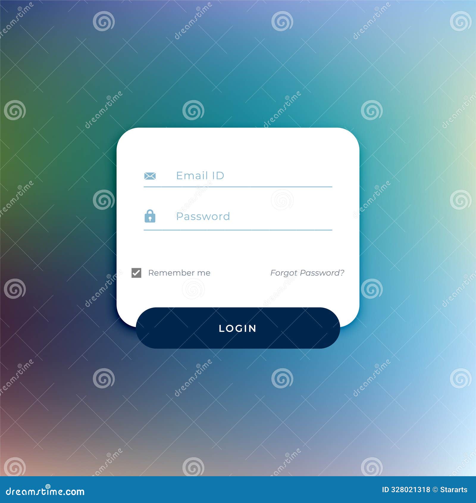 Modern Signup Application Form Template for Website Access Stock ...