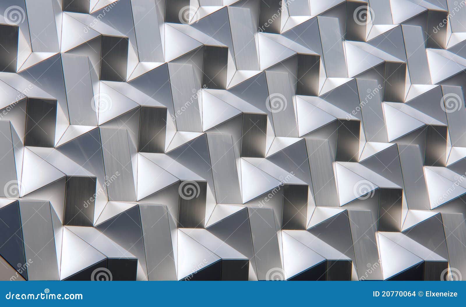 Modern silver facade stock photo. Image of dresden, repetition - 20770064