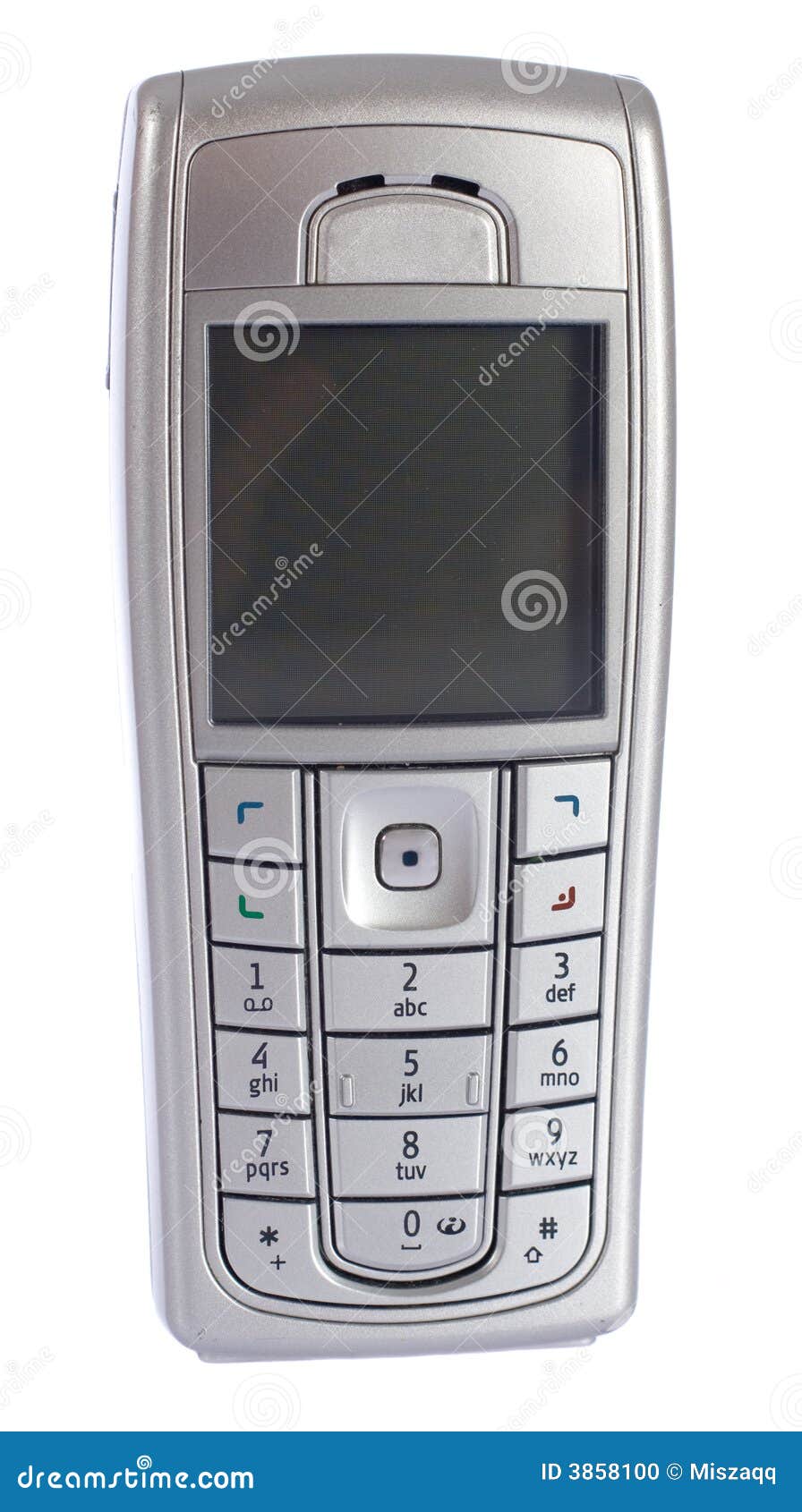 Modern Silver Mobile Phone, Isolated Stock Photo - Image of cordless ...