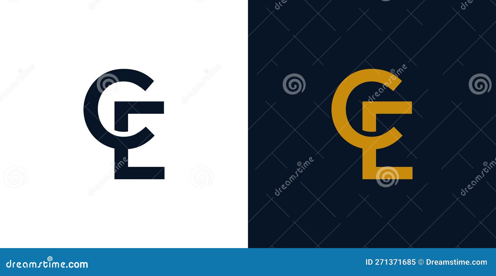 Modern CE logo design stock vector. Illustration of creative - 271371685