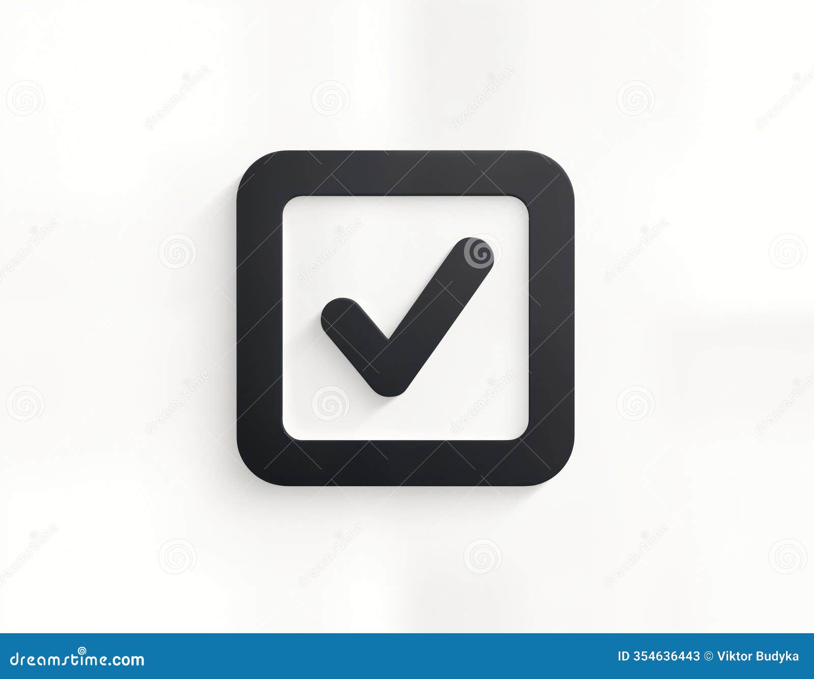 Simple Check Mark And Tick Symbol On A White Background, Suitable For ...