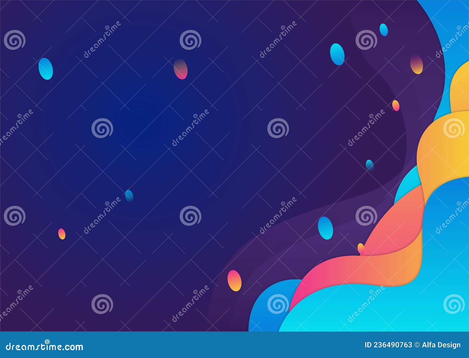 Modern Simple Colorful Abstract Wave Background. Vector Abstract ...