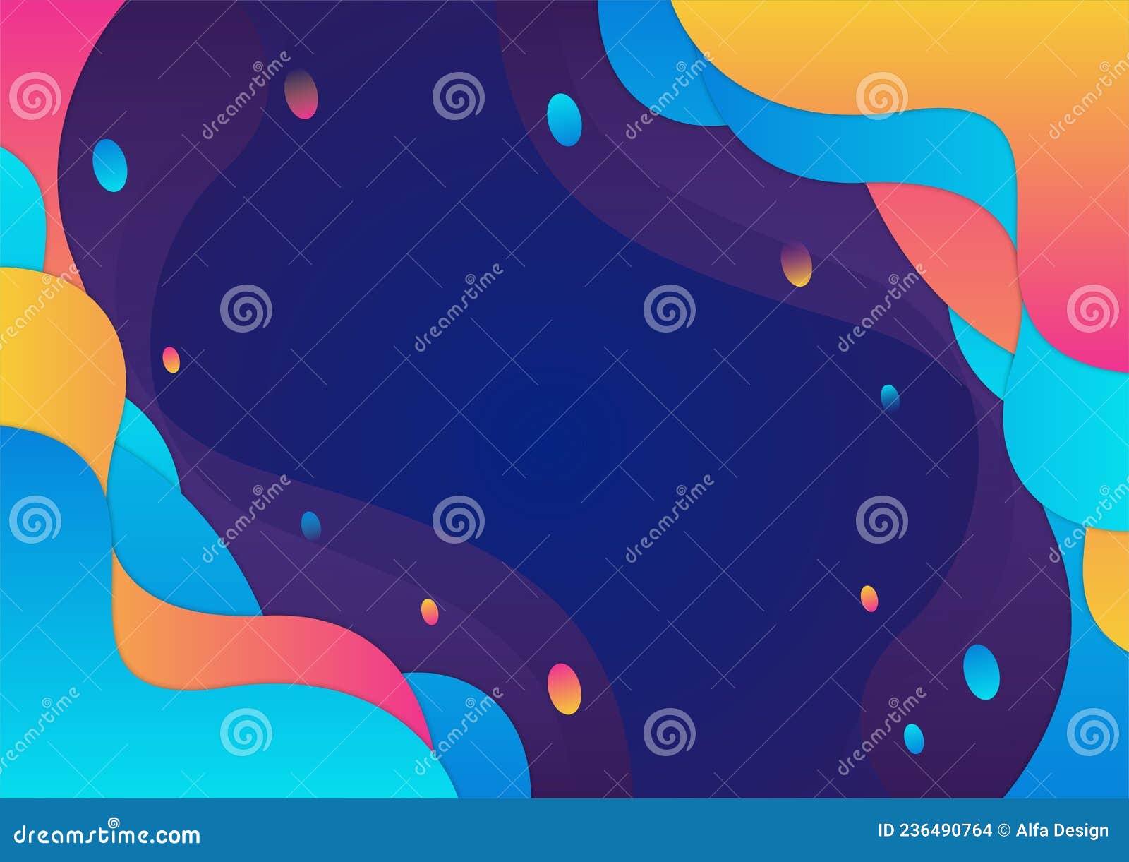 Modern Simple Colorful Abstract Wave Background. Vector Abstract ...