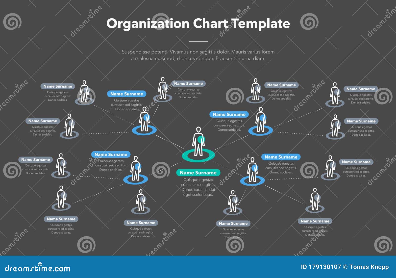 Modern Simple Company Organization Hierarchy Schema Template with Place ... Modern Simple Company Organization Hierarchy Schema Template with Place ...