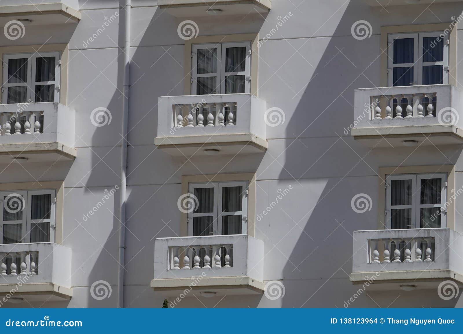 Modern Simple Concrete Balcony Stock Photo - Image of modern, view ...