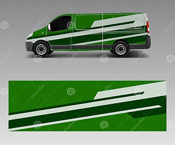 Modern Simple Design for Van Graphics Vinyl Wrap Template Vector Stock ...