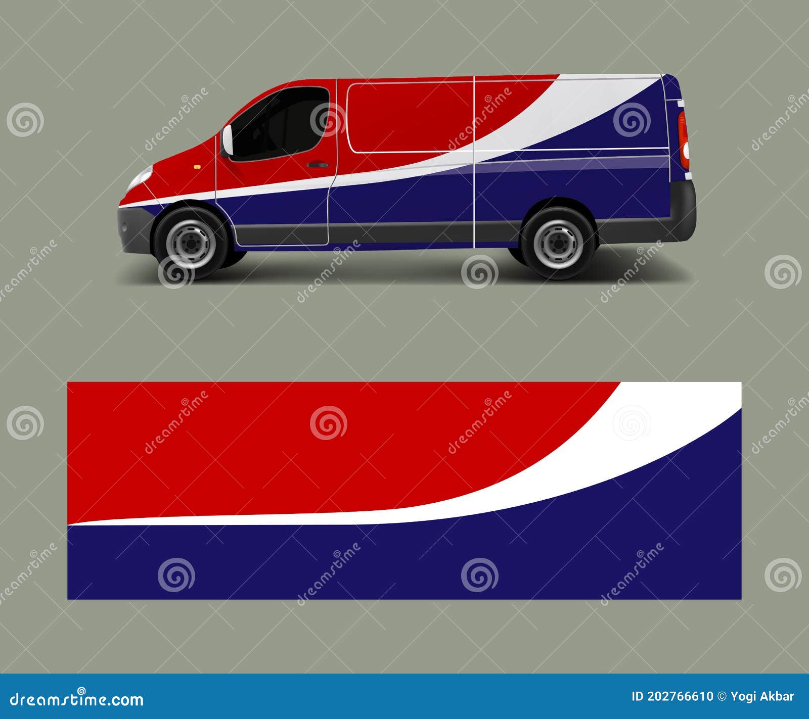 Modern Simple Design for Van Graphics Vinyl Wrap Template Vector Stock ...