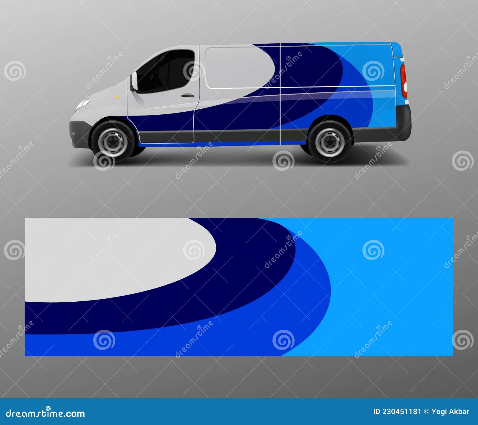 Modern Simple Design for Van Graphics Vinyl Wrap Template Vector Stock ...