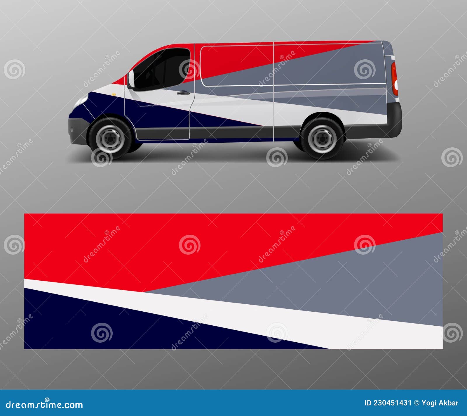 Modern Simple Design for Van Graphics Vinyl Wrap Template Vector Stock ...