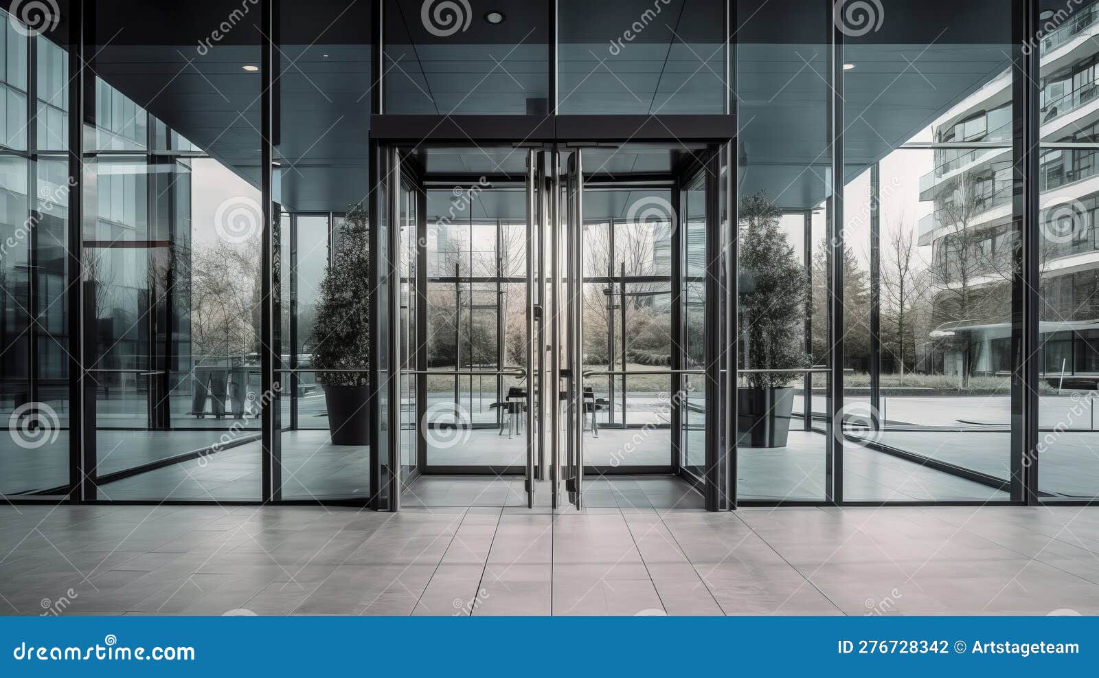 Modern Simple Enterance. AI Generated Stock Illustration - Illustration ...