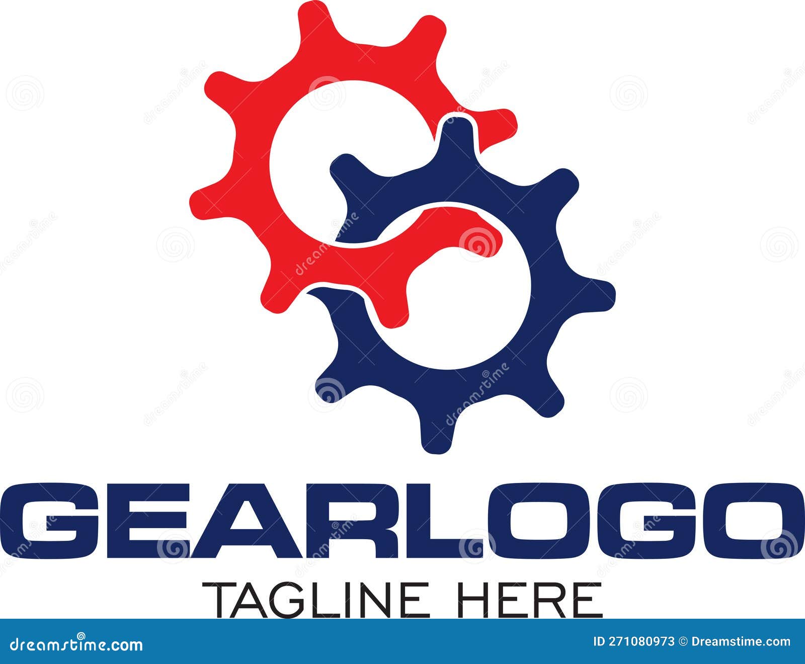 Modern Simple Gear Logo Template Vector Stock Vector - Illustration of ...