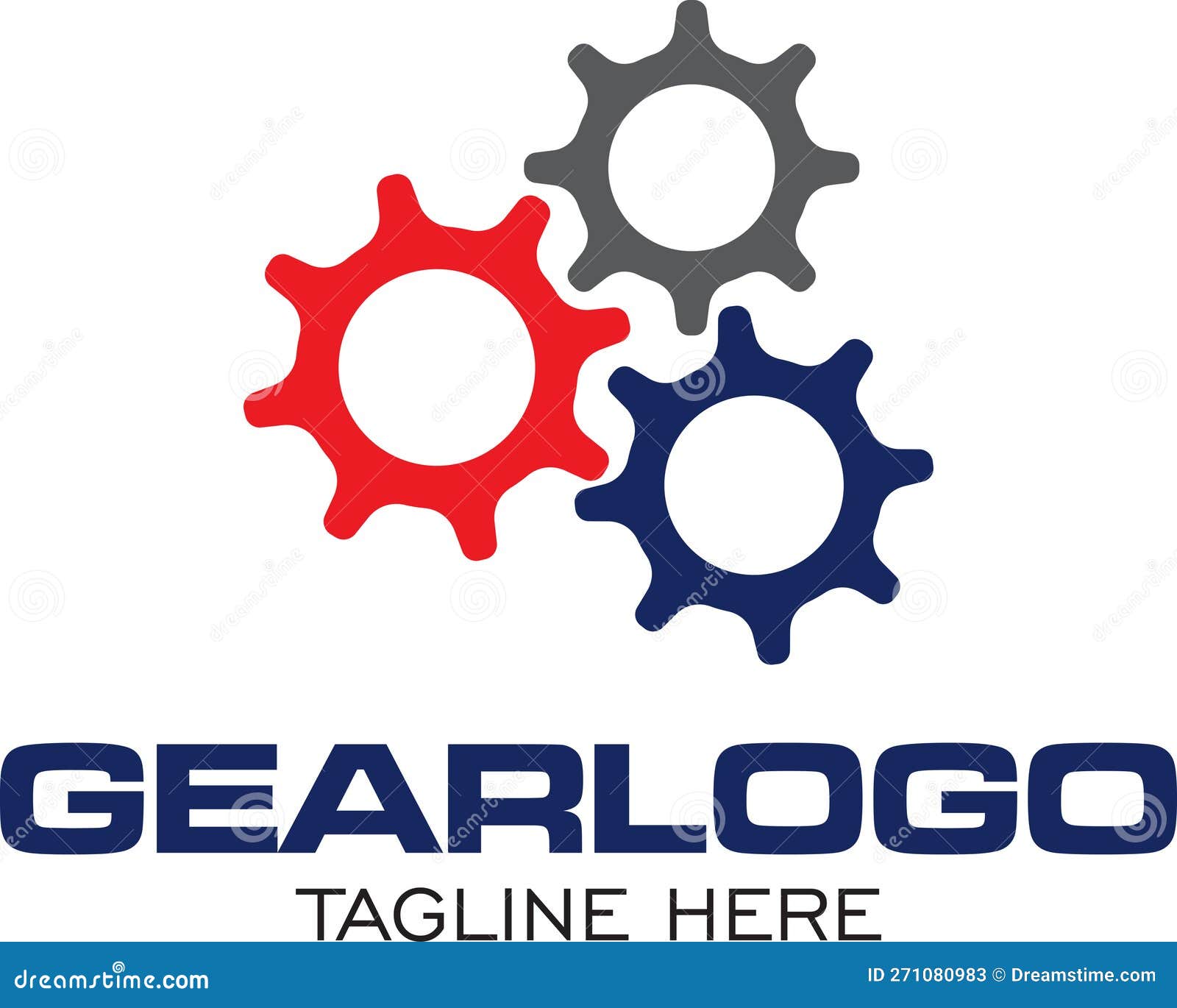 Modern Simple Gear Logo Template Vector Stock Vector - Illustration of ...