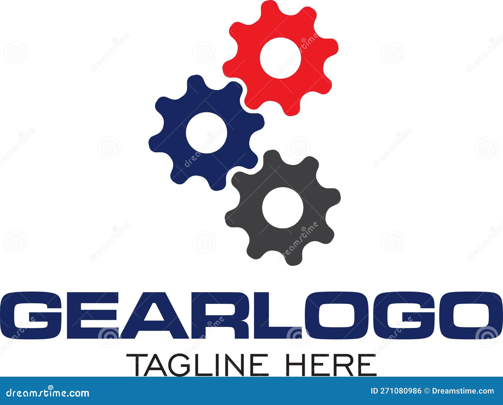 Modern Simple Gear Logo Template Vector Stock Vector - Illustration of ...