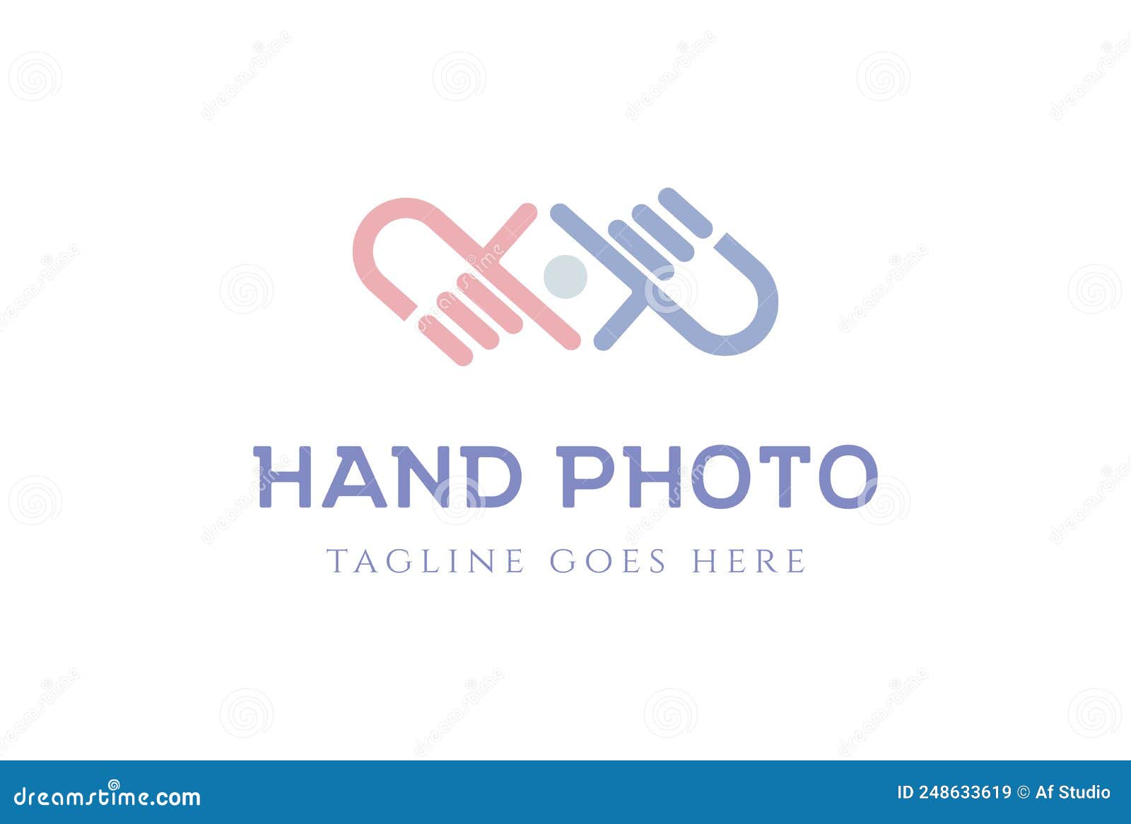 Modern Simple Hand Shape Photography Logo Design Vector Stock Vector ...