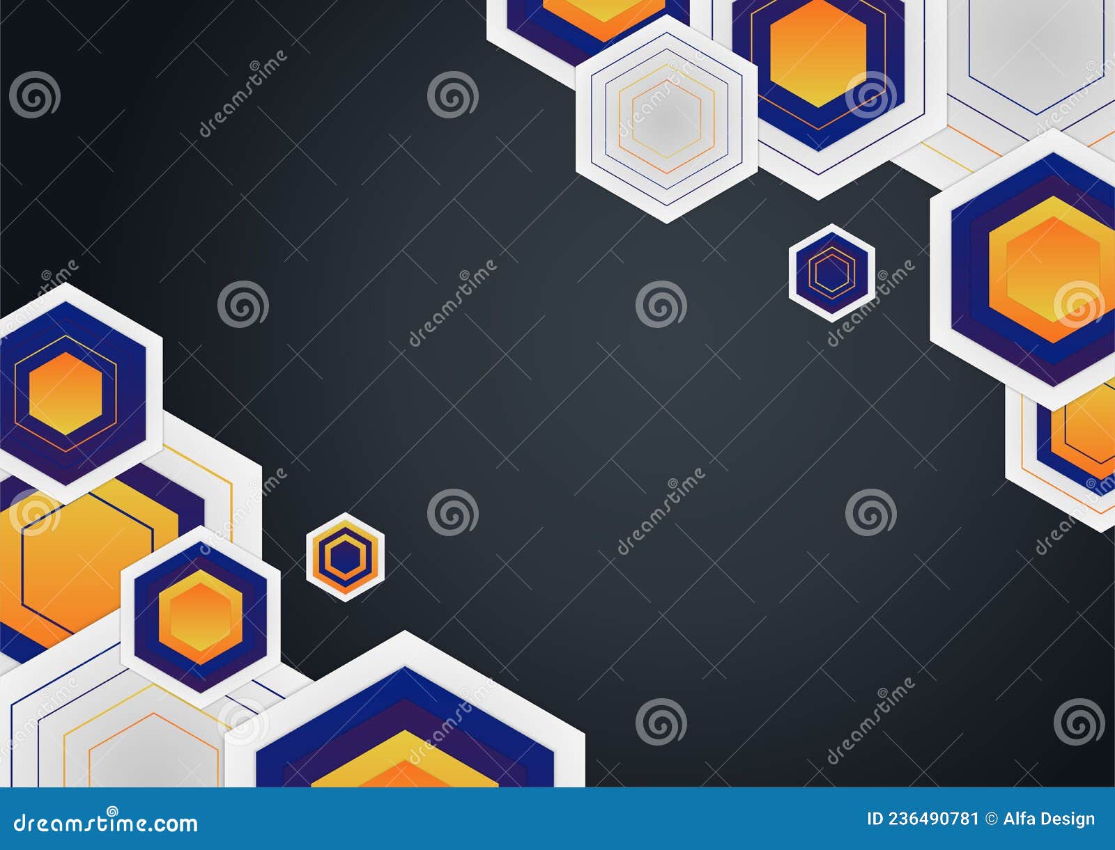 Modern Simple Hexagon Abstract Background. Vector Abstract Graphic ...