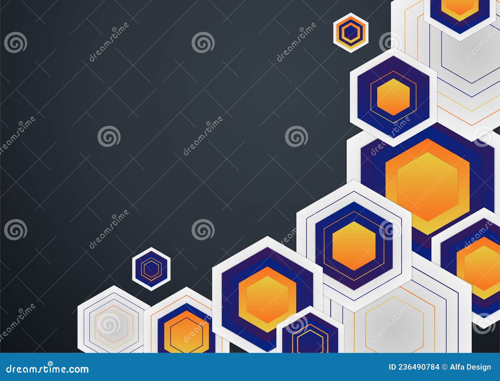 Modern Simple Hexagon Abstract Background. Vector Abstract Graphic ...