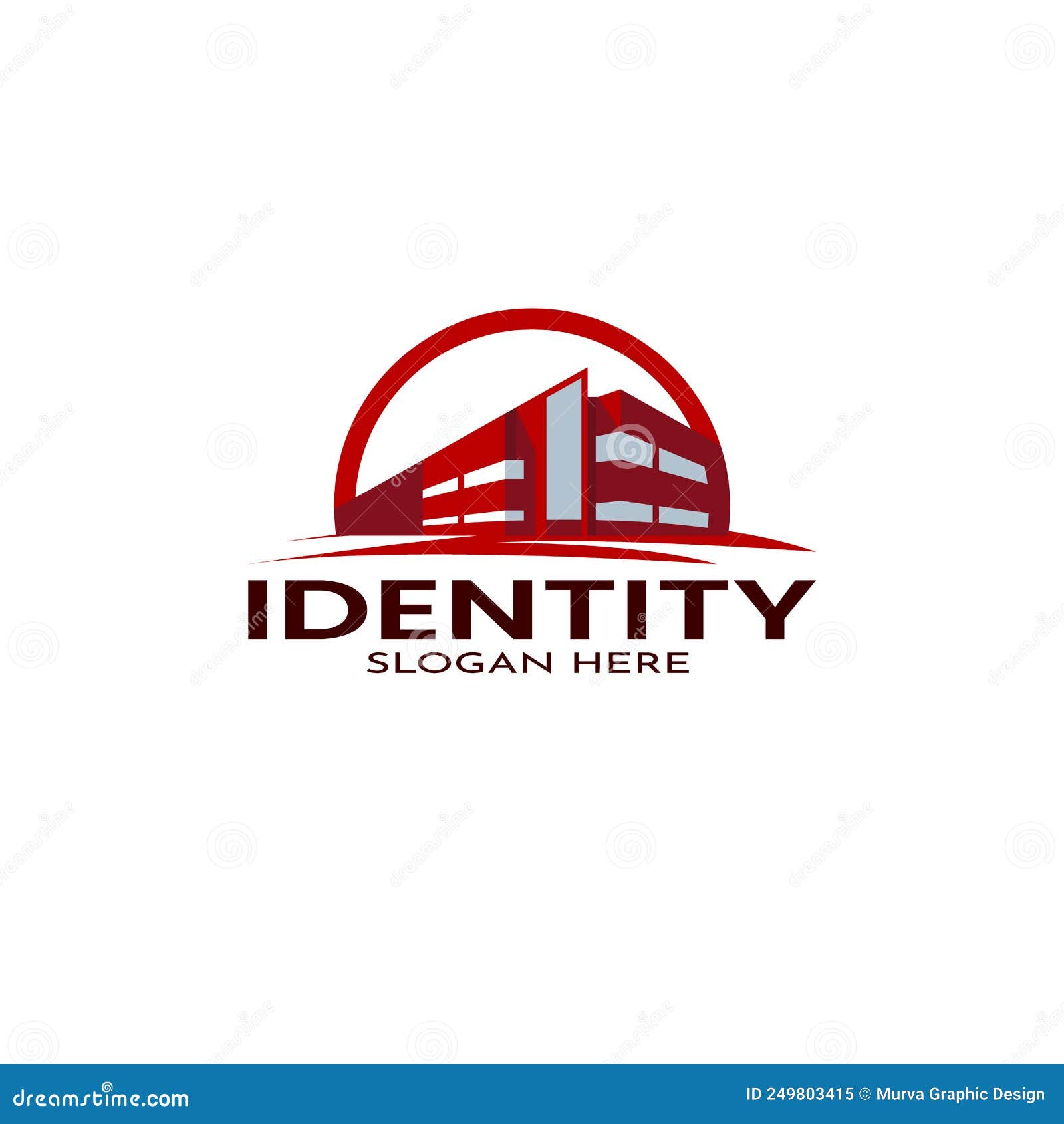 Modern and Simple Industrial Building Vector Logo Template. Stock ...
