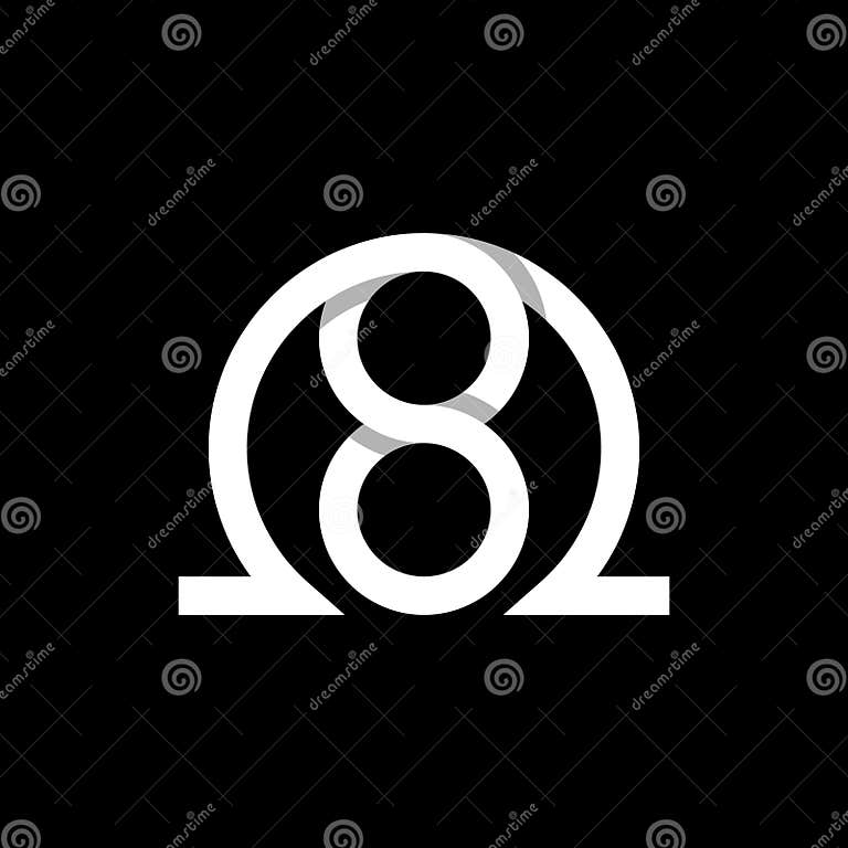 Infinity omega logo design stock vector. Illustration of document ...
