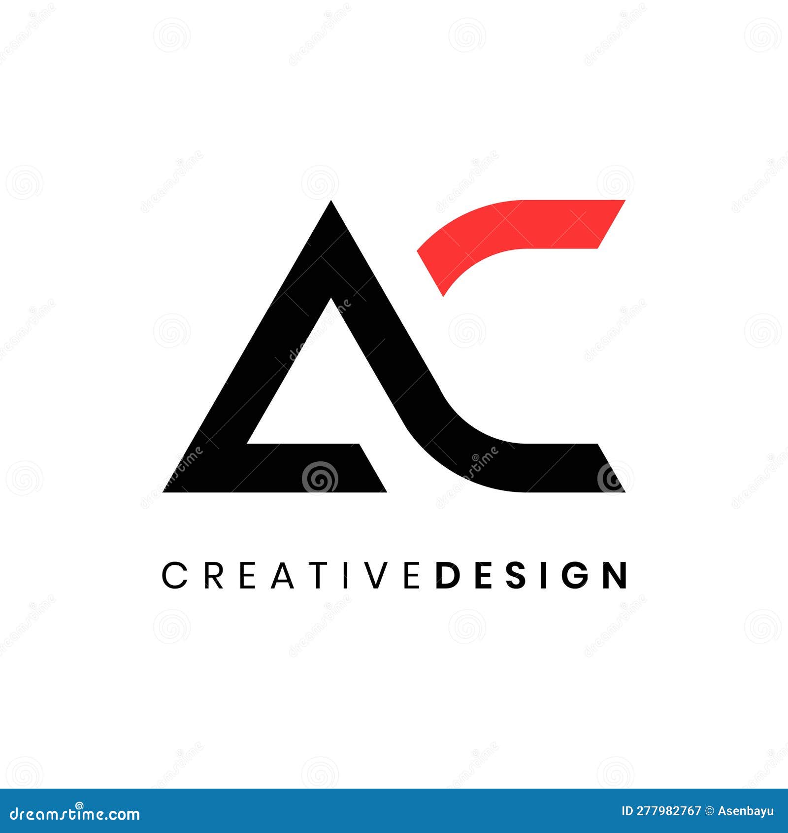 Modern Simple Letter AC Logo Design Vector Illustration Stock Vector ...