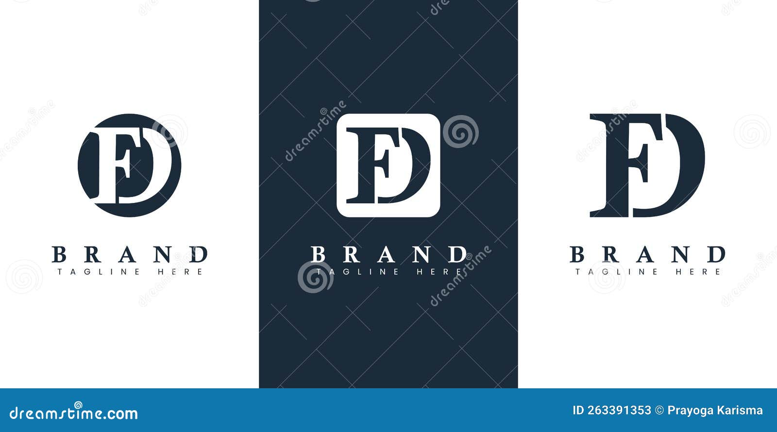 Modern and Simple Letter FD Logo Stock Illustration - Illustration of ...