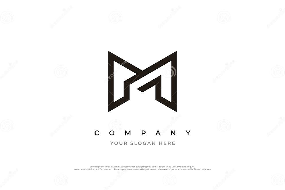 Modern and Simple Letter M Logo Design Vector Stock Vector ...