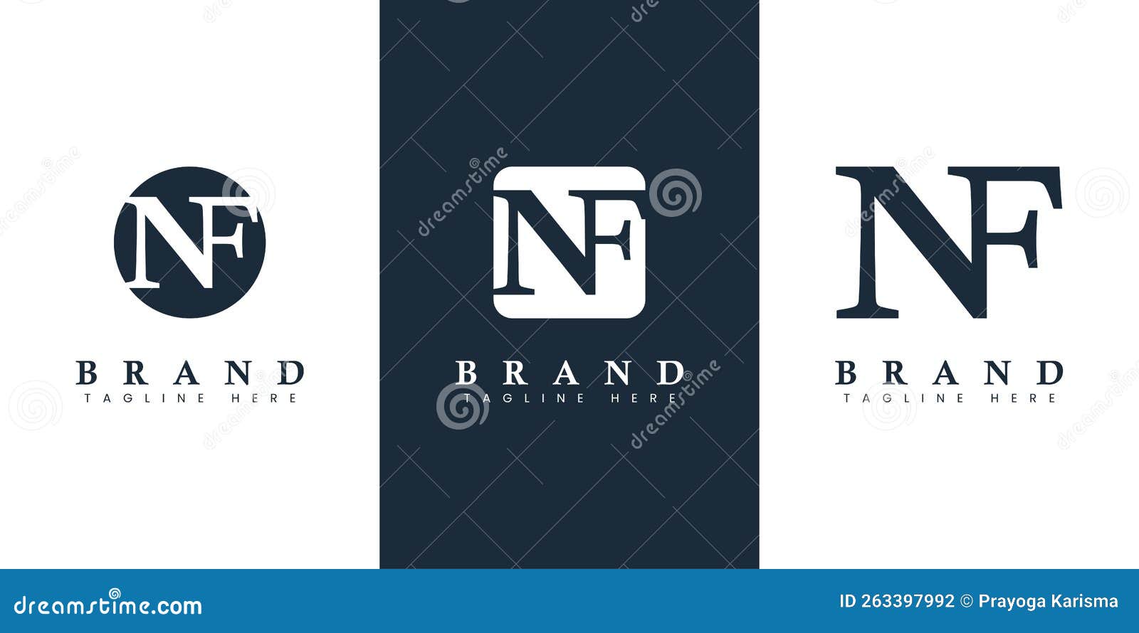 Modern and Simple Letter NF Logo, NF or FN Initials Stock Illustration ...