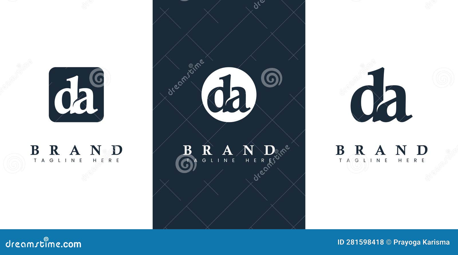 Modern and Simple Lowercase DA Letter Logo, Suitable for Any Business ...
