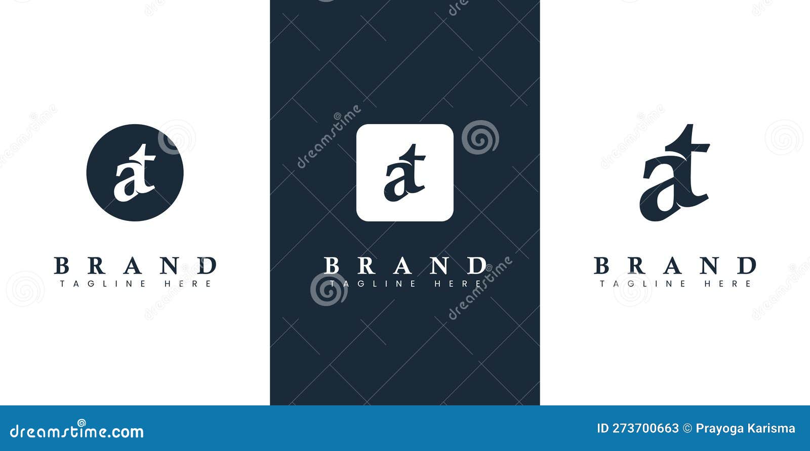 Modern and Simple Lowercase at Letter Logo, Suitable for Any Business ...