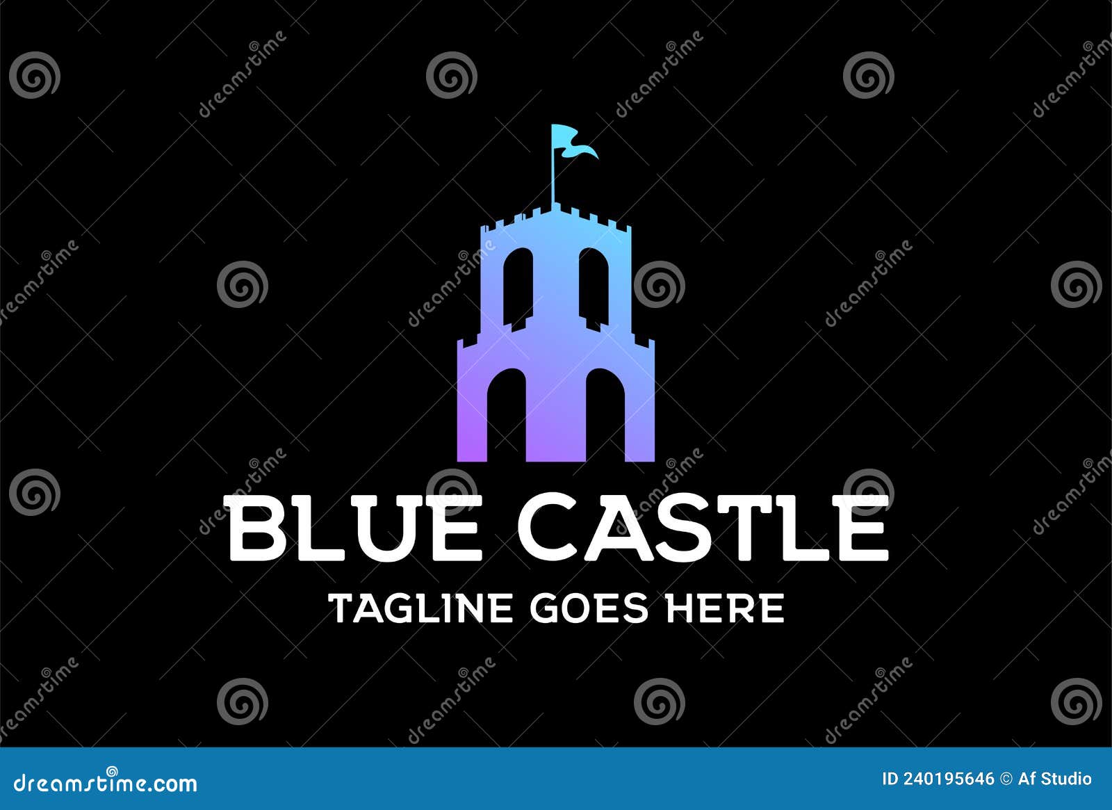 Modern Simple Minimalist Castle Logo Design Vector Stock Vector ...