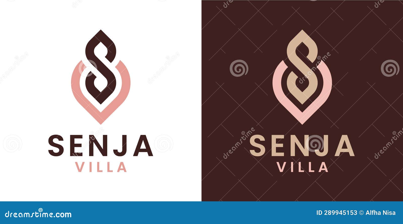 Modern and Simple Monogram Logo Design Stock Vector - Illustration of ...