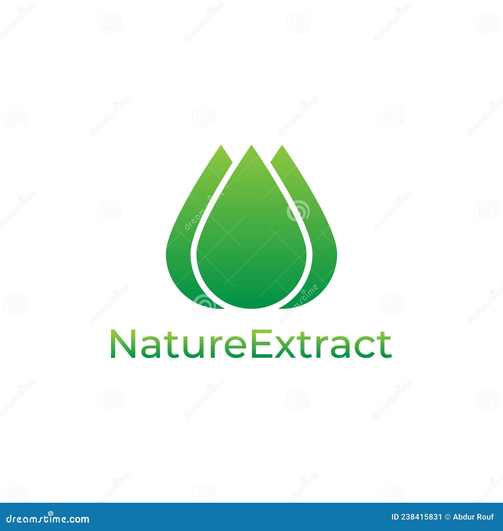 Modern Nature Extract Logo Design Stock Vector - Illustration of ...
