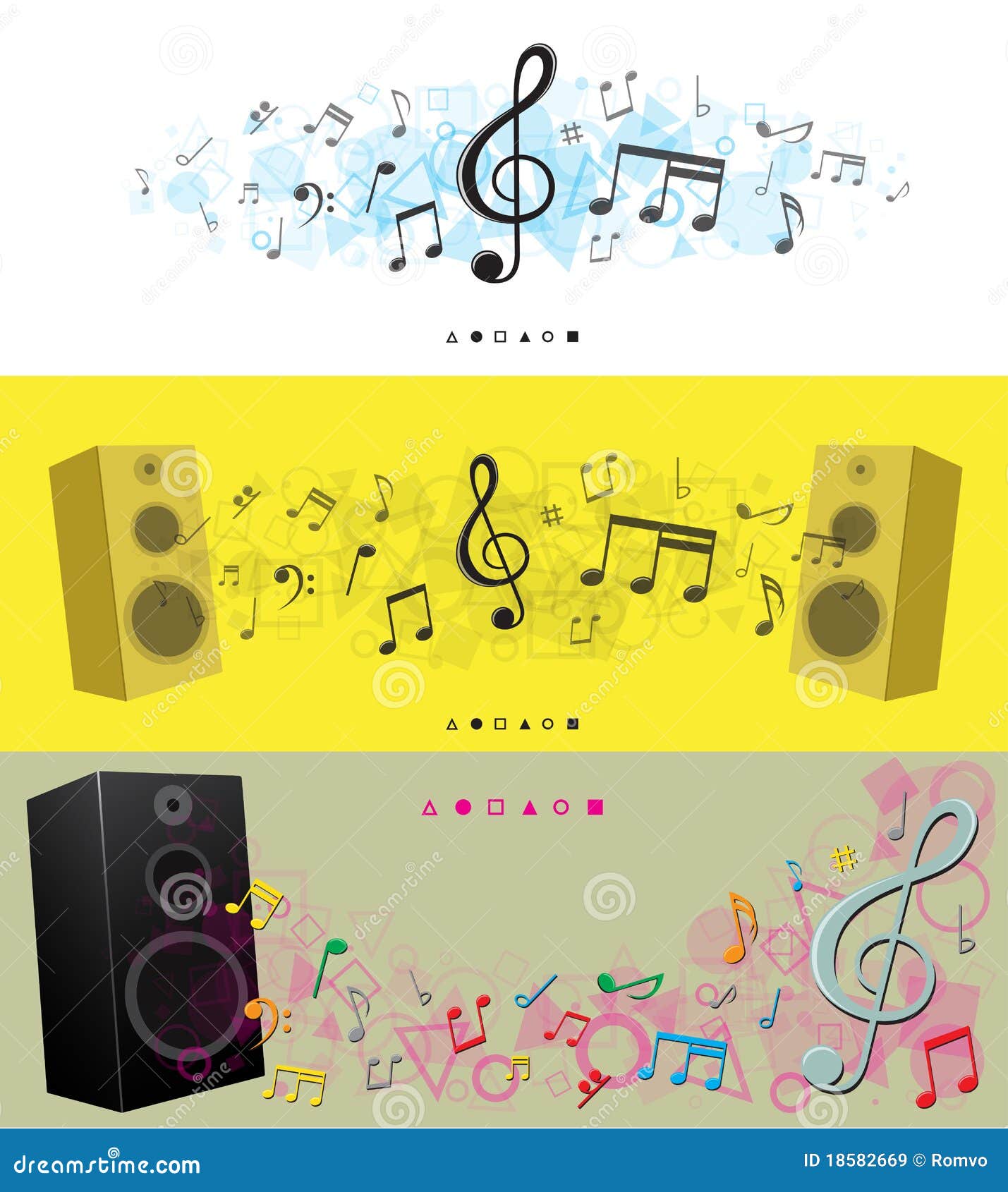 Modern Simple Notes Panoramic Backgrounds Stock Vector - Illustration ...