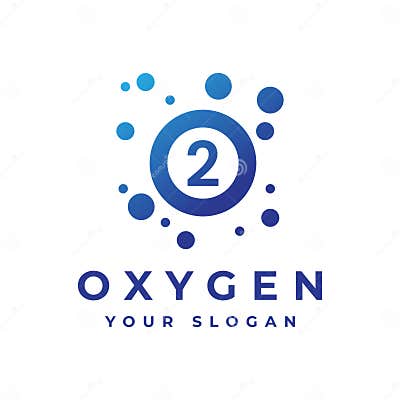 Simple oxygen logo design stock vector. Illustration of medical - 241096913
