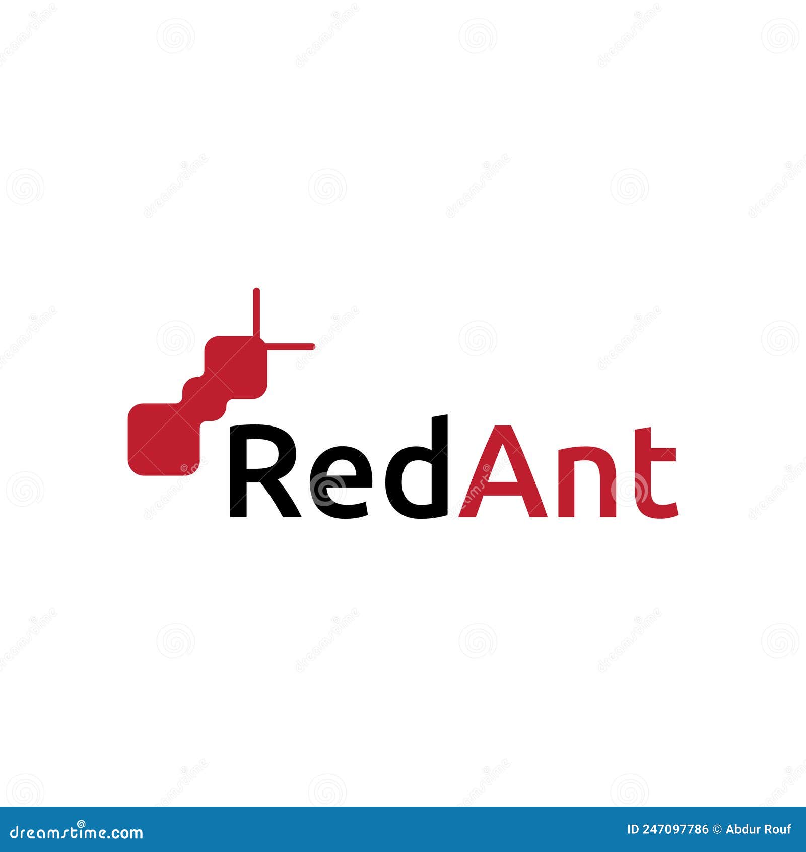 Red Ant Technology Logo Design Stock Vector - Illustration of business ...