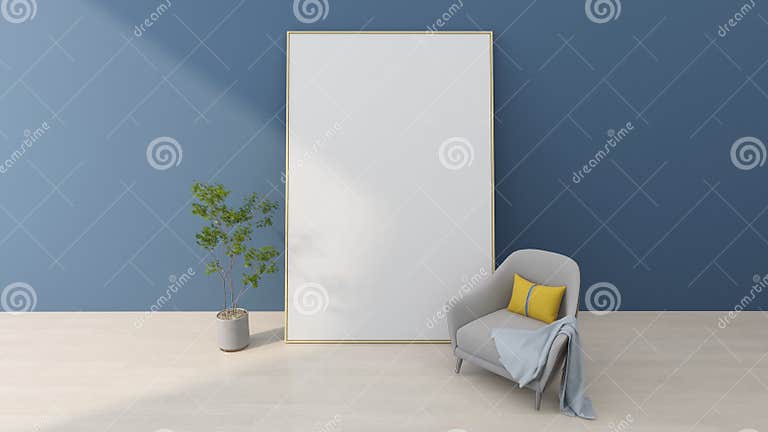 Modern Simple Style Art Wall Frame Prototype. Stock Illustration ...