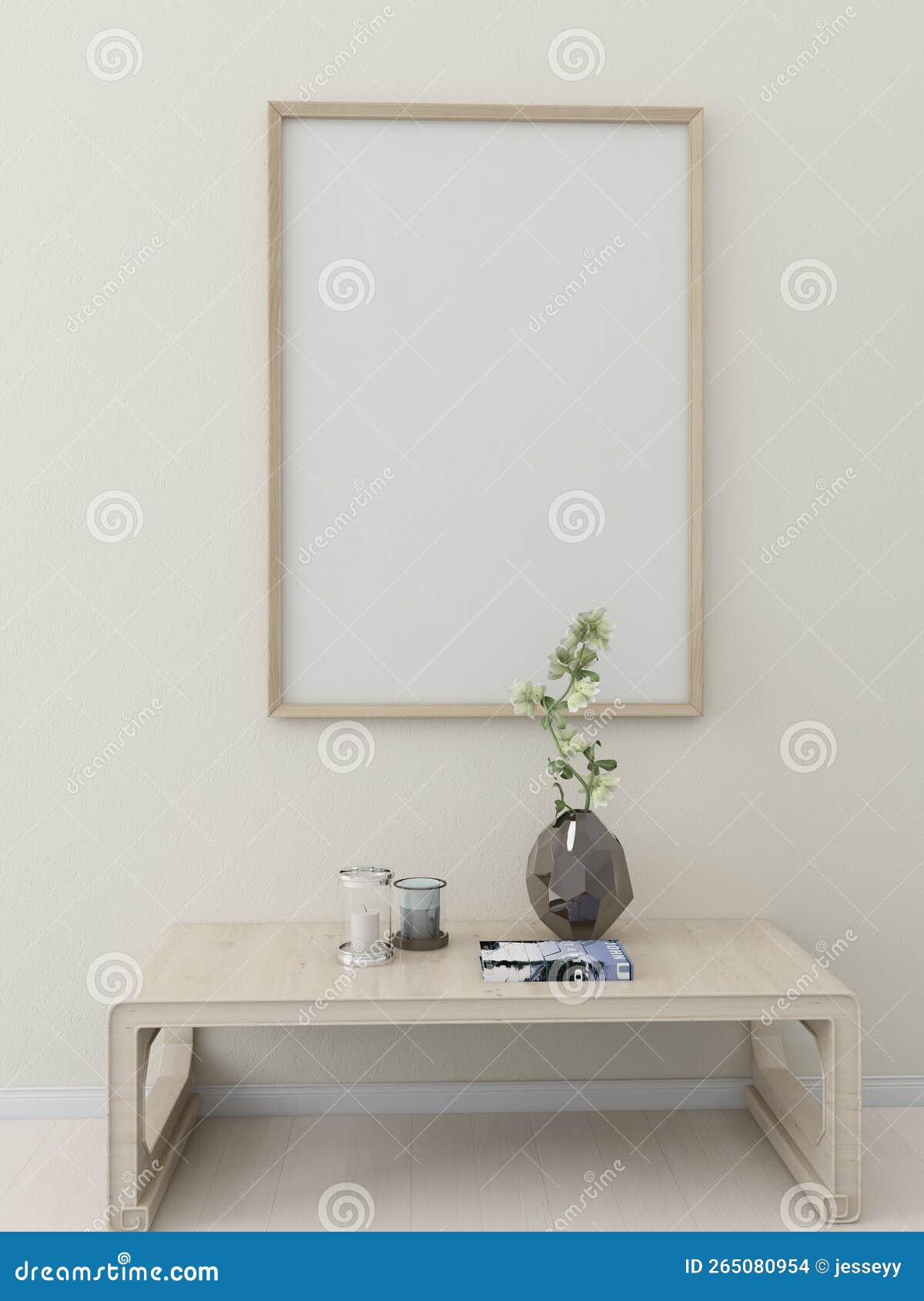 Modern Simple Style Art Wall Frame Prototype. Stock Illustration ...