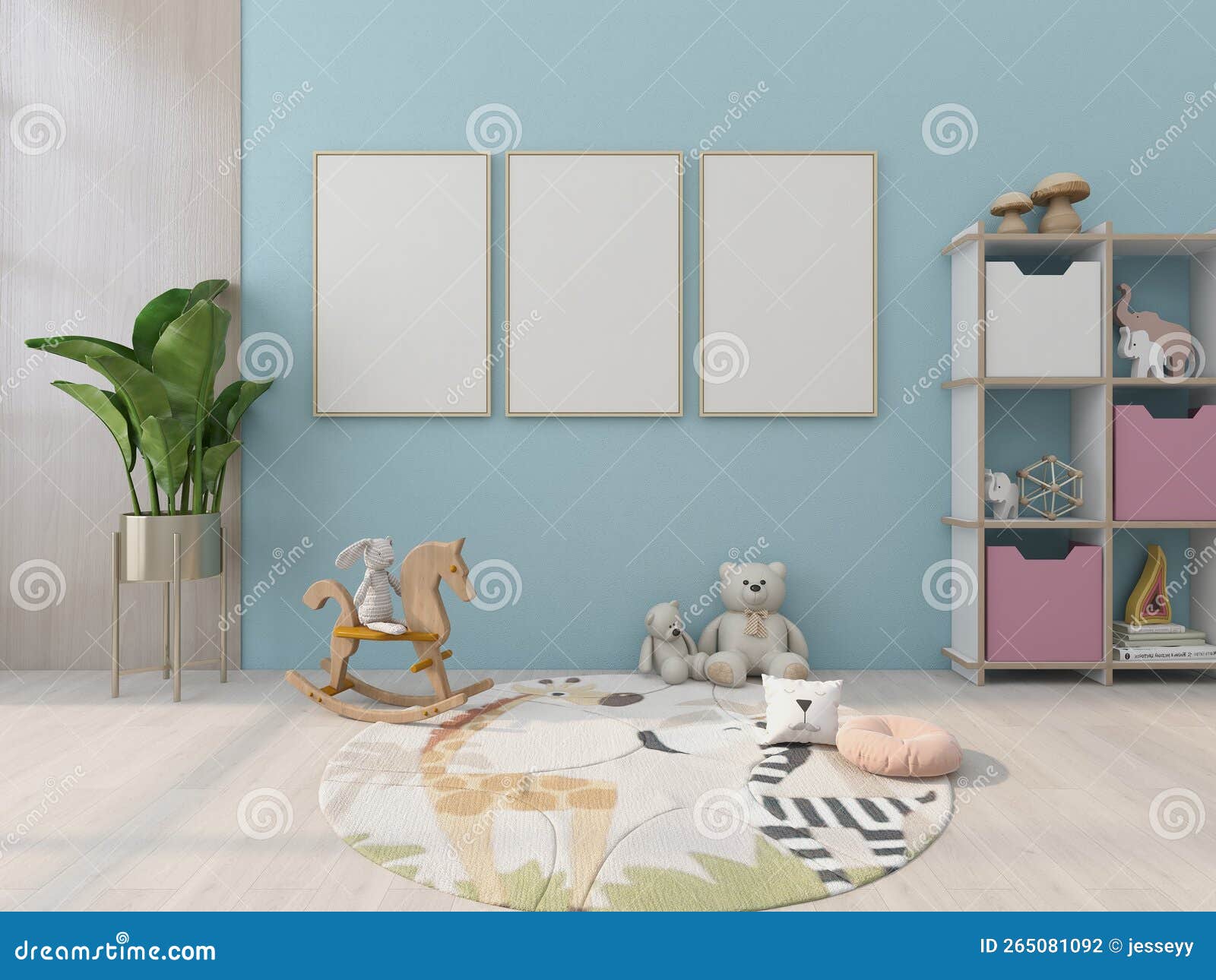 Modern Simple Style Art Wall Frame Prototype. Stock Illustration ...