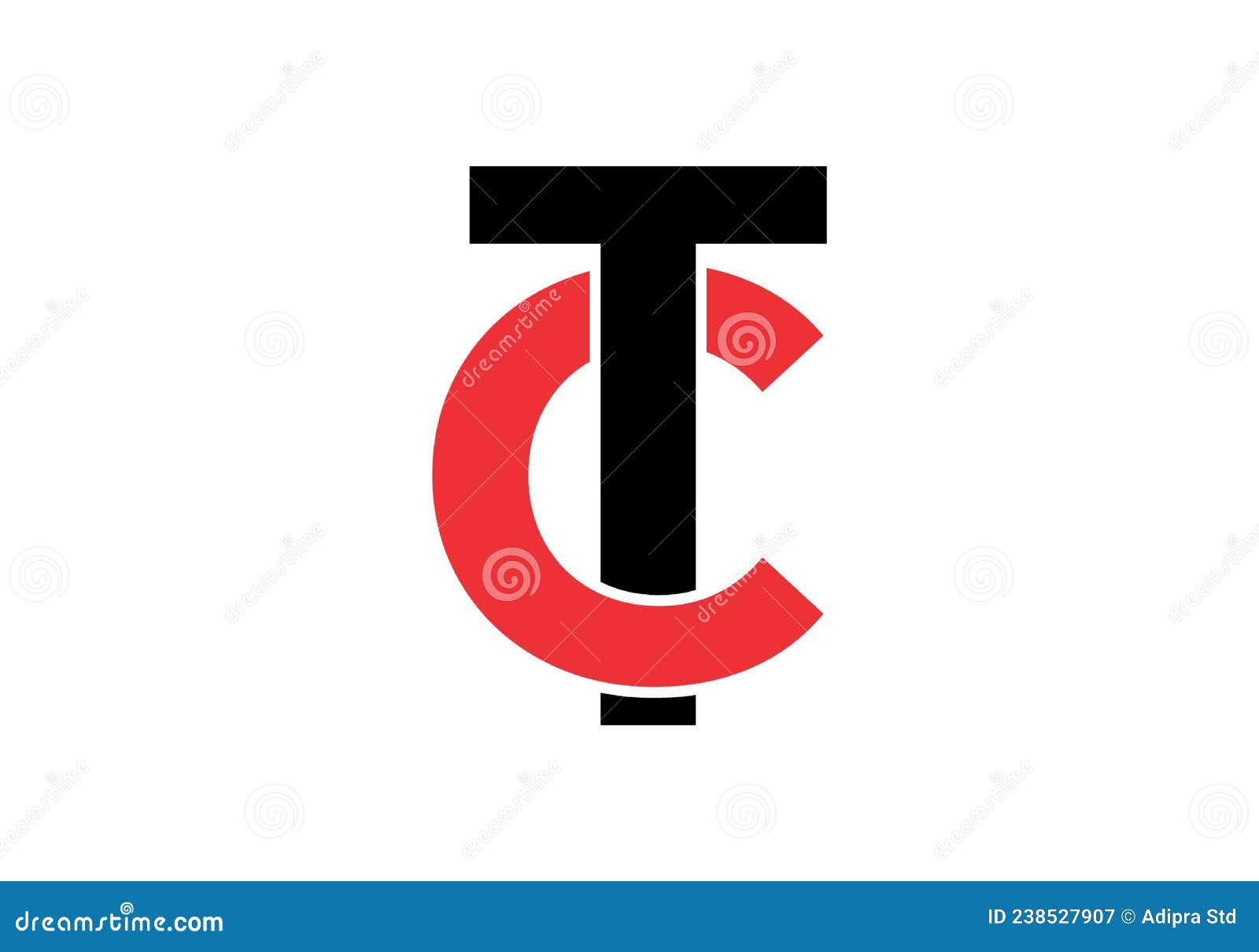 Modern Simple TC Initial Letter Stock Vector - Illustration of branding ...